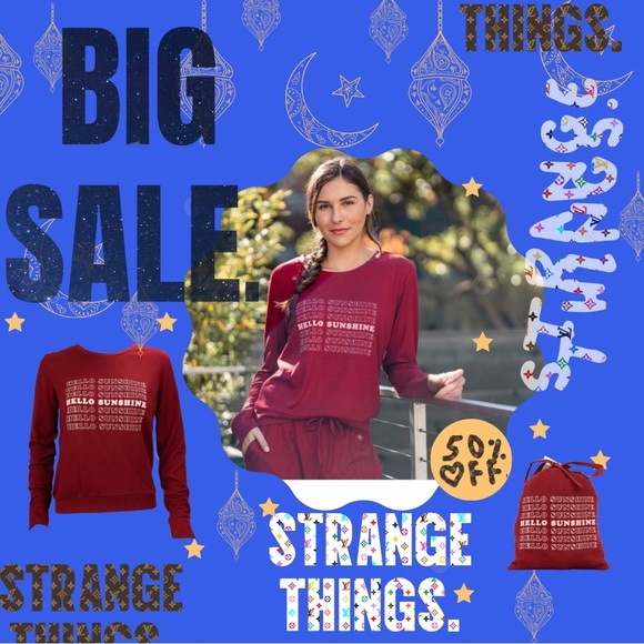 Sweaters | Hello Mello Best Day Ever Lounge Sweater Clay Large | Poshmark